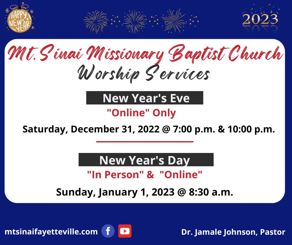 Home - Mt Sinai Missionary Baptist Church